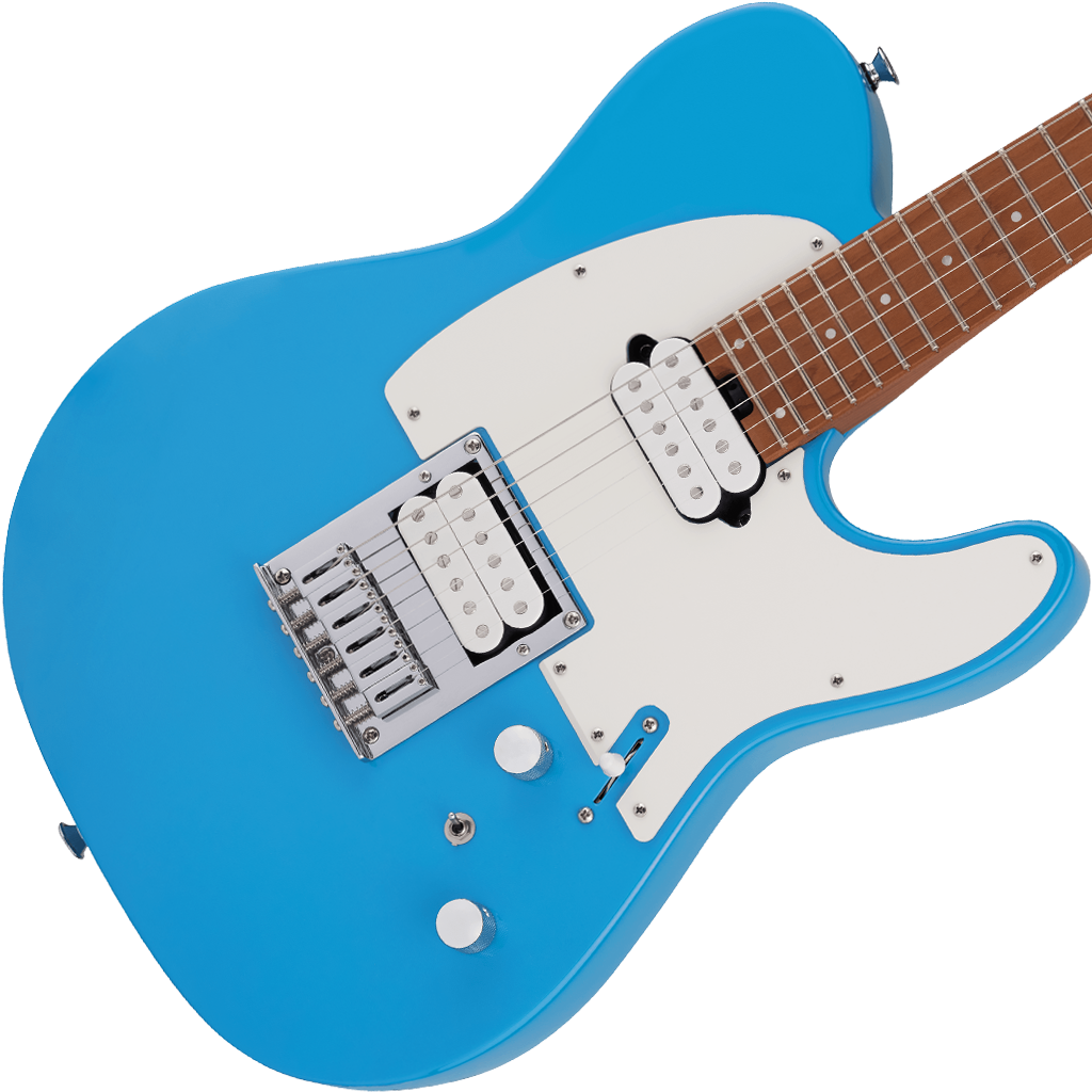 GUITARRA ELECTRICA CHARVEL 2966561527 PM SC2 24 HT HH ROBING EGG BLUE ...
