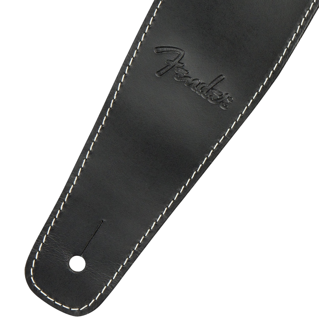 Fender 0990641006 Broken-In Leather Strap Black 2.5"
