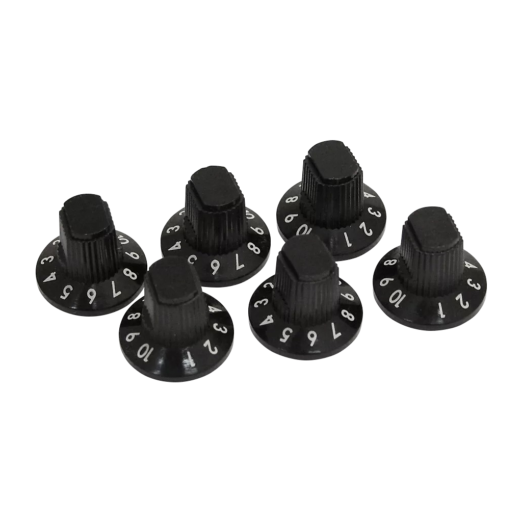 Fender 0990936000 Roc Pro Skirted Knobs Black